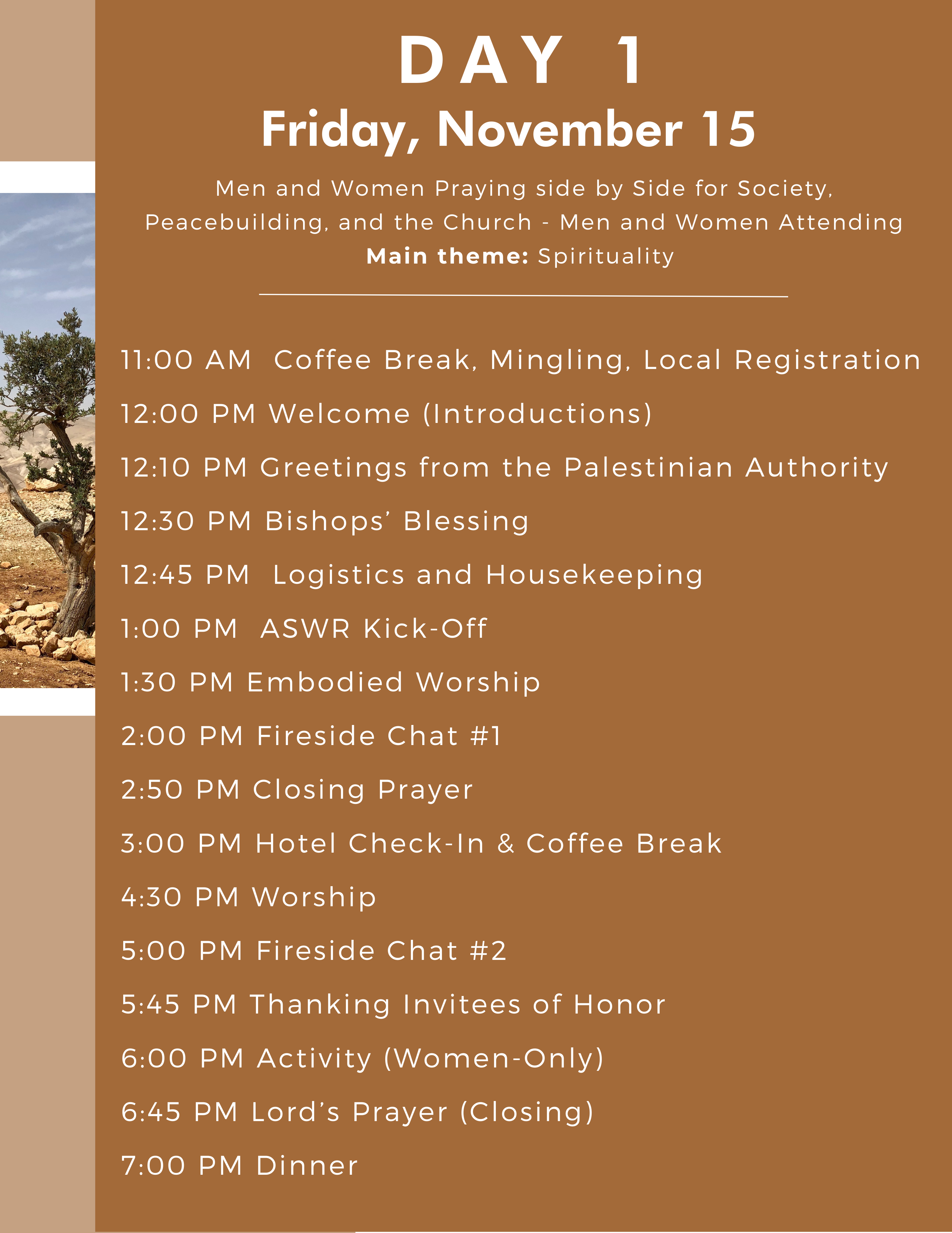 ASWR November 2024 Summit Program – Churches for Middle East Peace